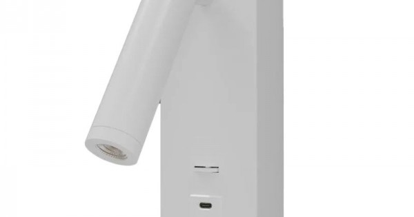 73176-006 White LED Reading Light with USB